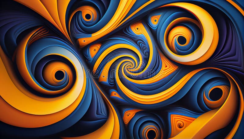 Contrasting Colors, Create a Bold and Dynamic Swirling Pattern ...