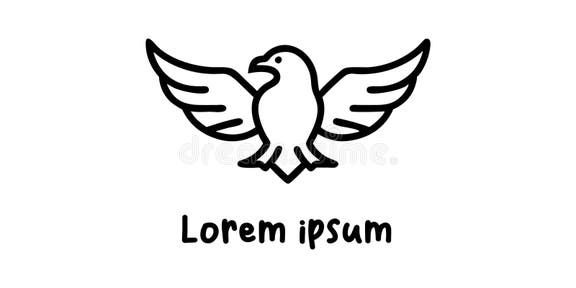 Bold Eagle Head and Flying Eagle Outline Designs for Tattoos and Logos ...