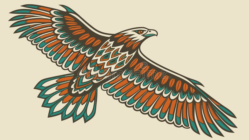 Bold Eagle with Open Wings, Power, Freedom, and Majestic Presence, Vector Design Generative AI ...