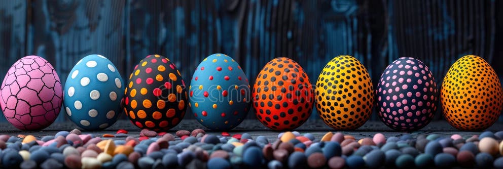 The Bold Easter Card Design in the Cluttercore Trend Features Rich ...