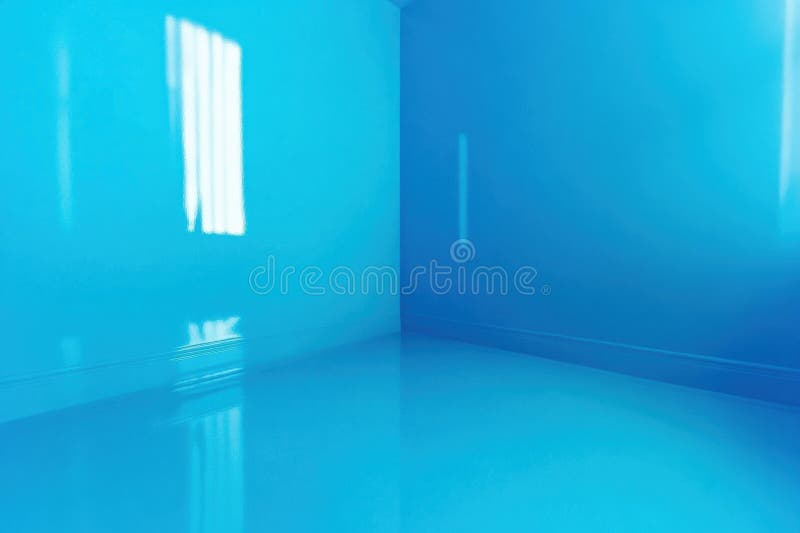 Bold Electric Blue Backdrop with Glossy Texture Creates High-contrast ...
