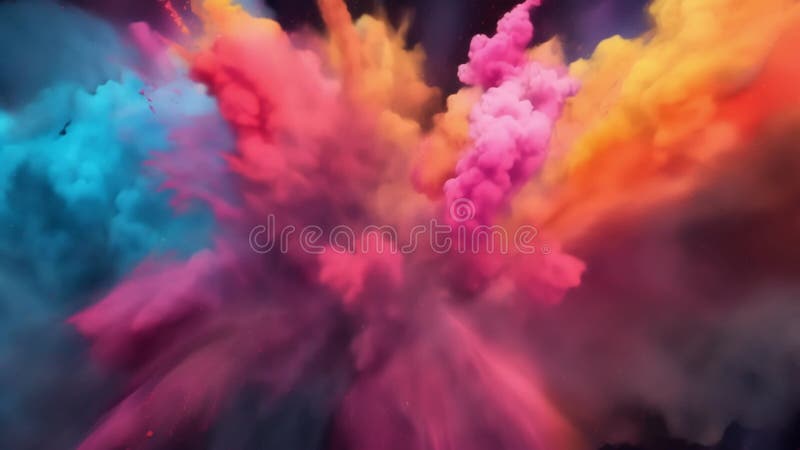 Bold and Electric Colors Exploding in a Mesmerizing Display of Abstract ...