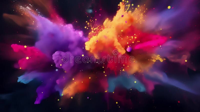 Bold and Electric Colors Exploding in a Mesmerizing Display of Abstract ...