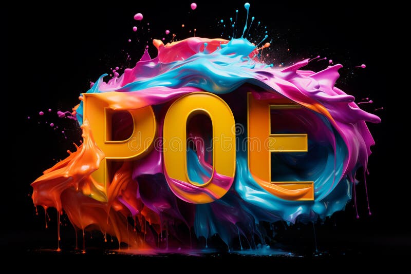 Bold and Empowering Typography Spelling Out. Generative Ai Stock ...