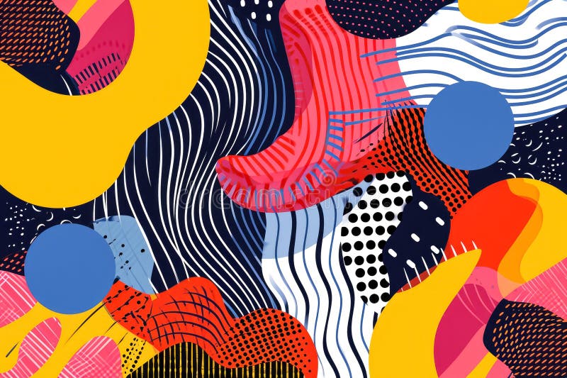 Bold and Energetic Background with Dynamic Shapes and Lines Stock Image ...