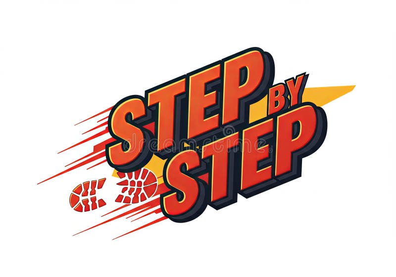 Bold Energetic Step by Step Poster with Sneaker Elements Stock ...