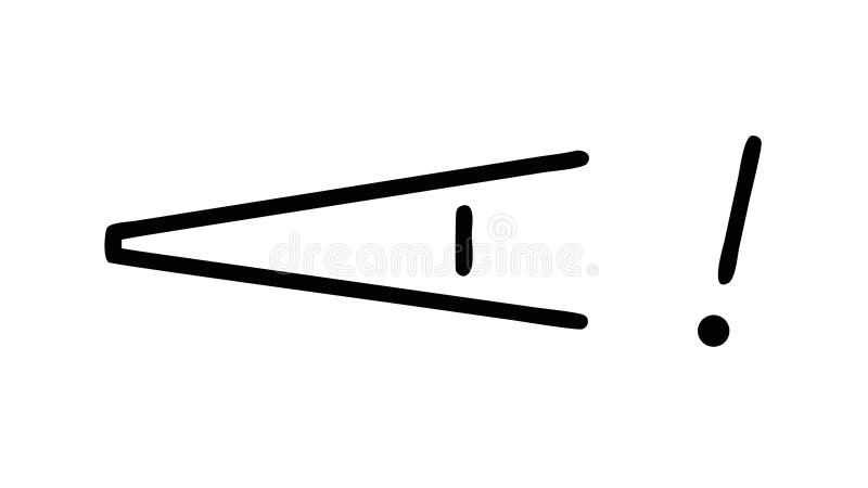 Bold Exclamation Mark Vector Illustration, Warning and Important Alert ...