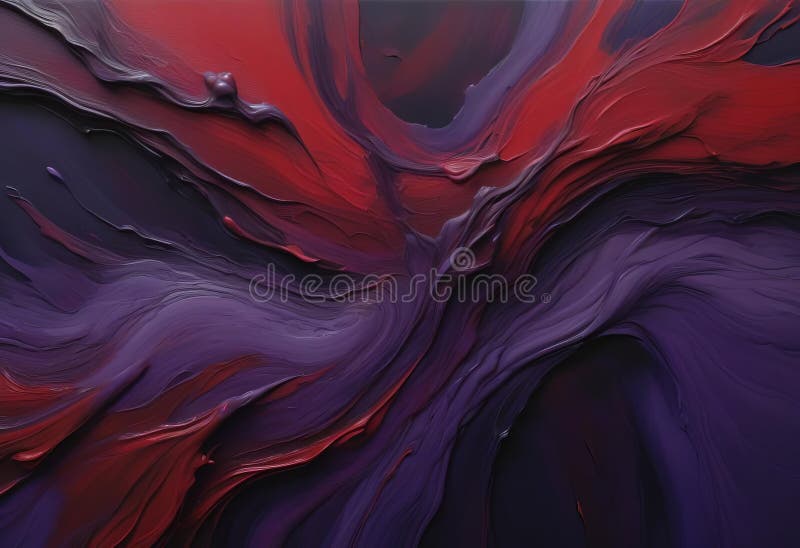 A Bold Exploration of Thick Oil Paint and Abstract Expressionism Stock ...