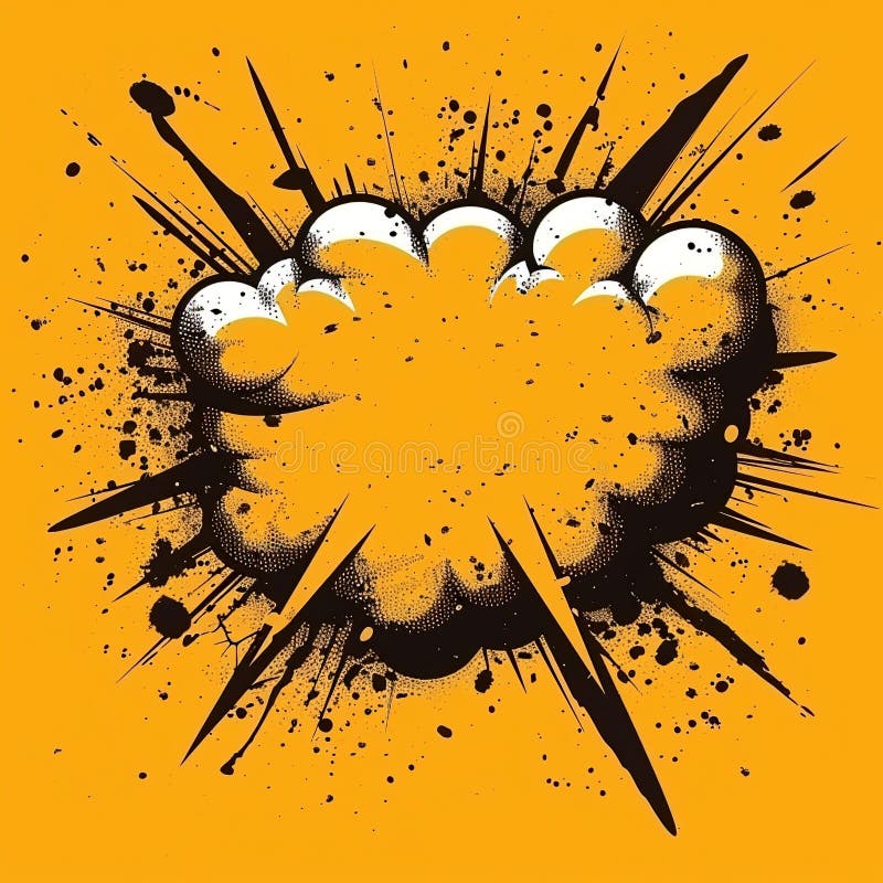 Bold Explosion Graphic Creates Dynamic Energy on Vibrant Background ...