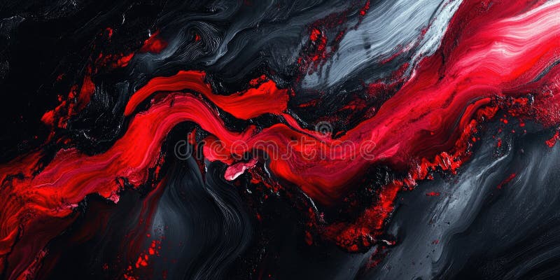 Bold and Expressive Abstract Background with Deep Red and Black High ...
