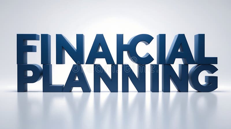 Bold Financial Planning Typography on a Clean Background for ...
