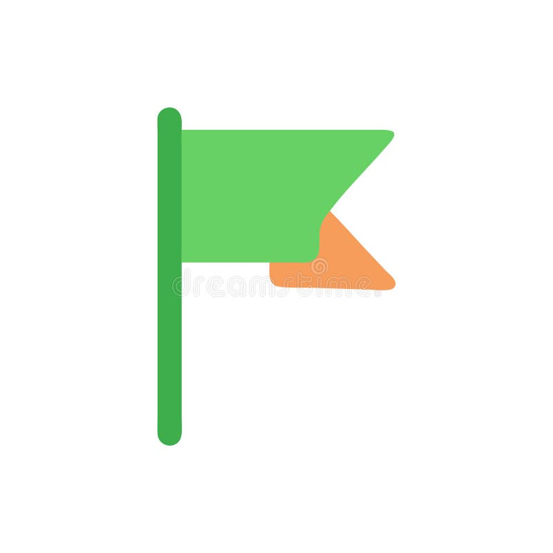 Bold Action Flag Illustration Stock Illustration - Illustration of ...