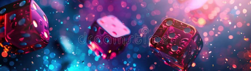 Bold Gambling Banner with Creative Abstract Visuals Stock Illustration ...