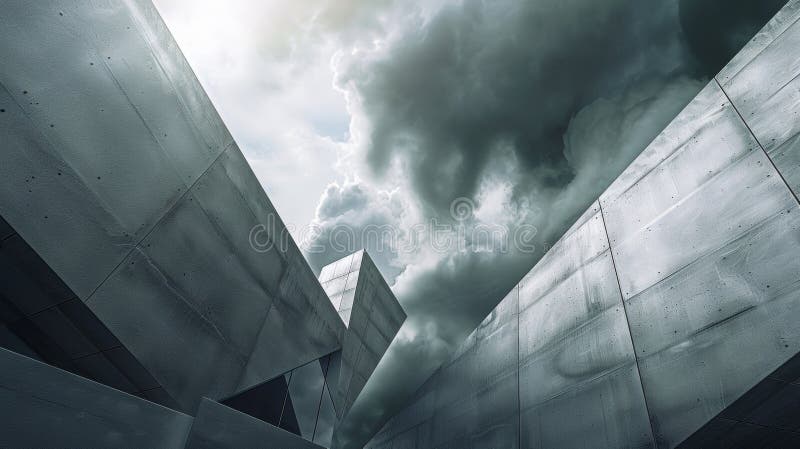 Bold Geometric Forms Slice through the Dark Clouds Bringing a Sense of ...