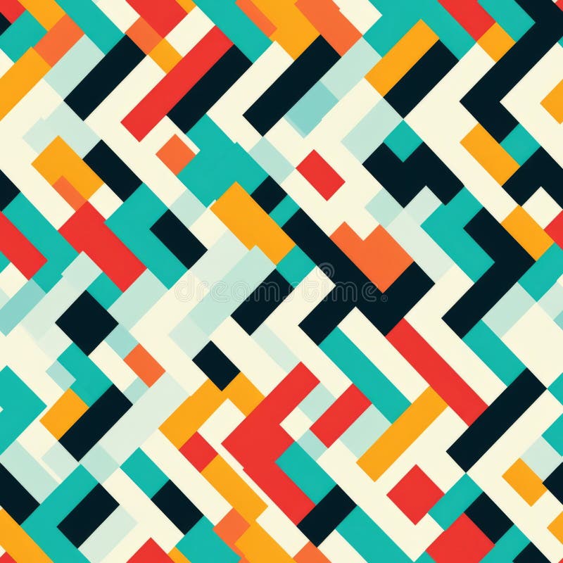 Bold Geometric Pattern: Abstract Lines and Shapes for Surface Printing ...