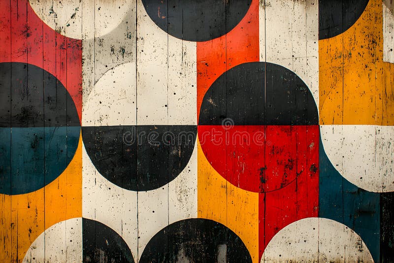 A Bold Geometric Pattern in Bright Contrasting Colors Featuring ...