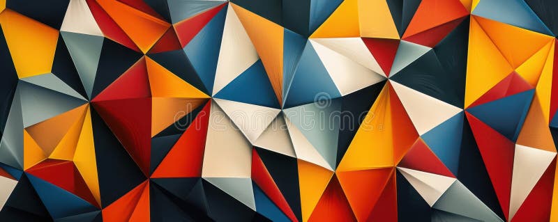 A Bold Geometric Pattern with Sharp Angles and Contrasting Colors ...