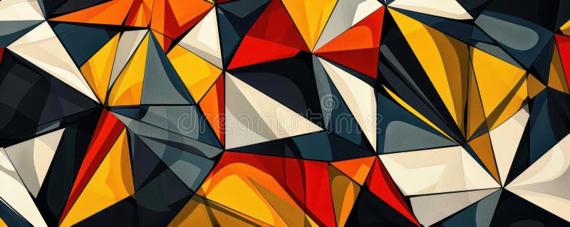 A Bold Geometric Pattern with Sharp Angles and Contrasting Colors ...