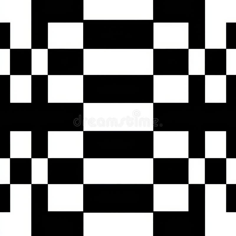 Bold Geometric Pattern Showcasing Alternating Stripes and Checkered ...