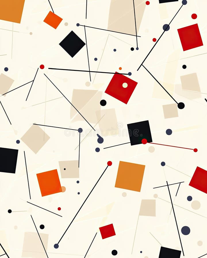 Bold Geometric Patterns with Sharp Lines on a Neutral Backdrop Stock ...