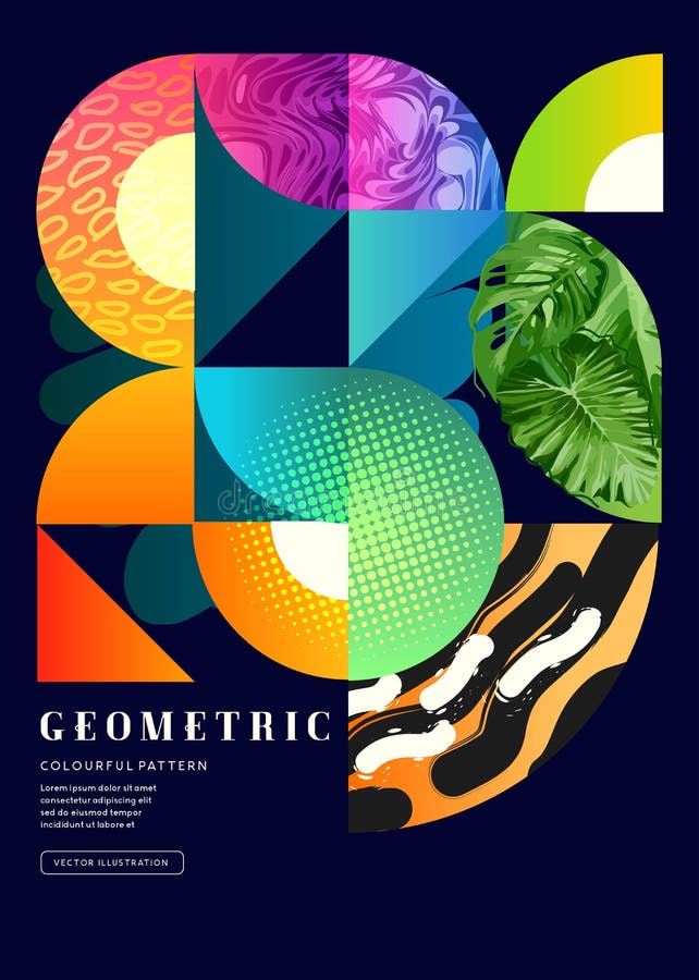 Bold Geometric Texture and Pattern Background Stock Vector ...