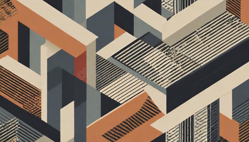 Bold Geometric Zig Zag Pattern for Surface Printing Stock Illustration ...