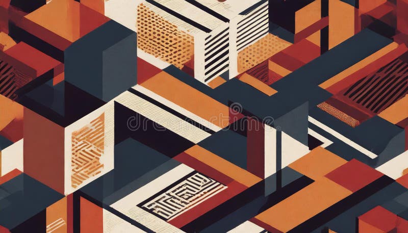 Bold Geometric Zig Zag Pattern for Surface Printing Stock Illustration ...
