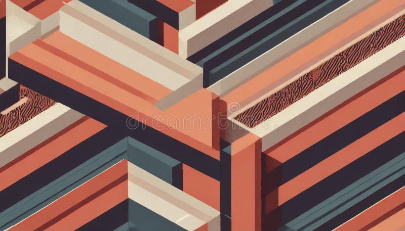 Bold Geometric Zig Zag Pattern for Surface Printing Stock Illustration ...