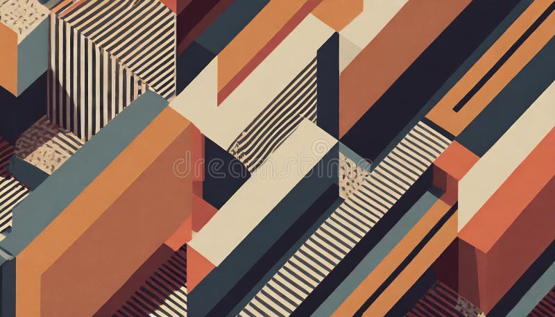 Bold Geometric Zig Zag Pattern for Surface Printing Stock Illustration ...