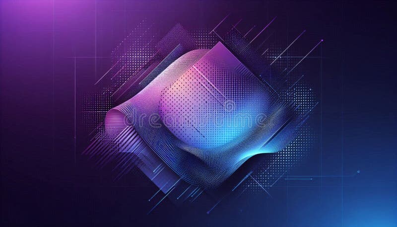 Bold Geometry: High-Resolution Abstract Background with Halftone ...