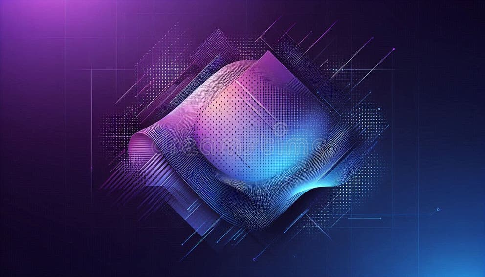 Bold Geometry: High-Resolution Abstract Background with Halftone ...