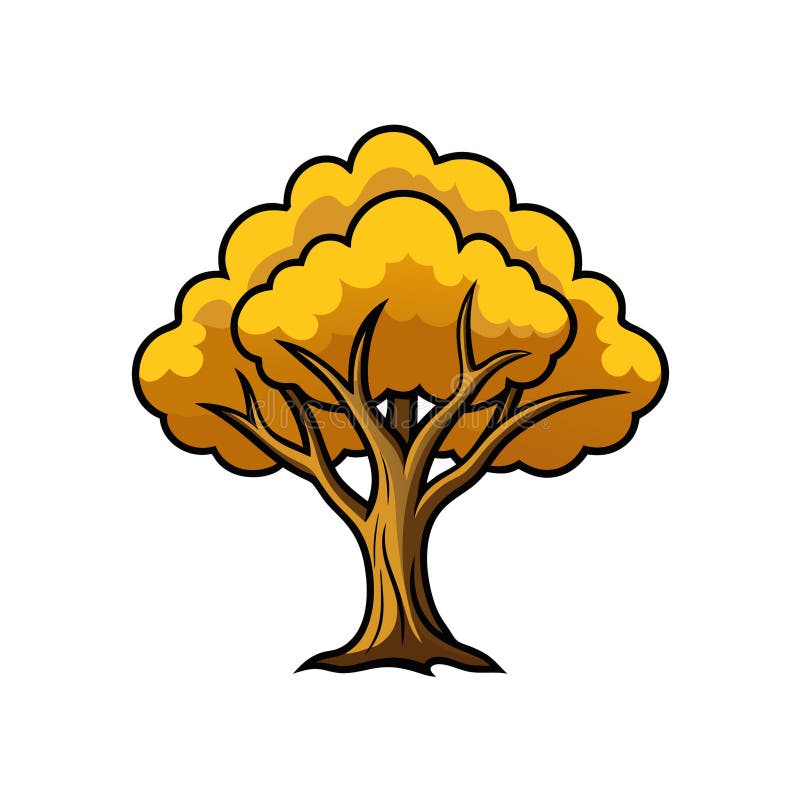 Golden Raintree Illustration Stock Illustrations – 5 Golden Raintree ...