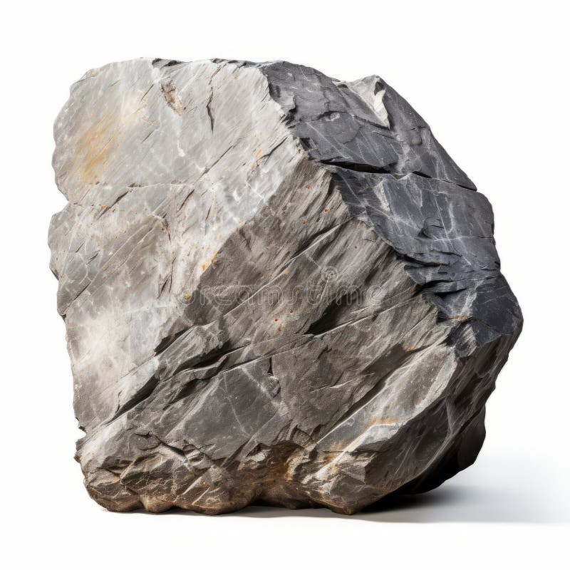 Bold and Graceful: a Classic Rock on White Background Stock de ...