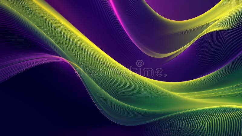 A Bold Gradient Background Shifting from Neon Green To Deep Purple ...