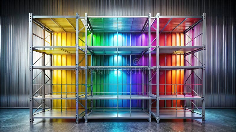 Bold Gradient Color Splash Industrial Rack Background Modern Graphic ...