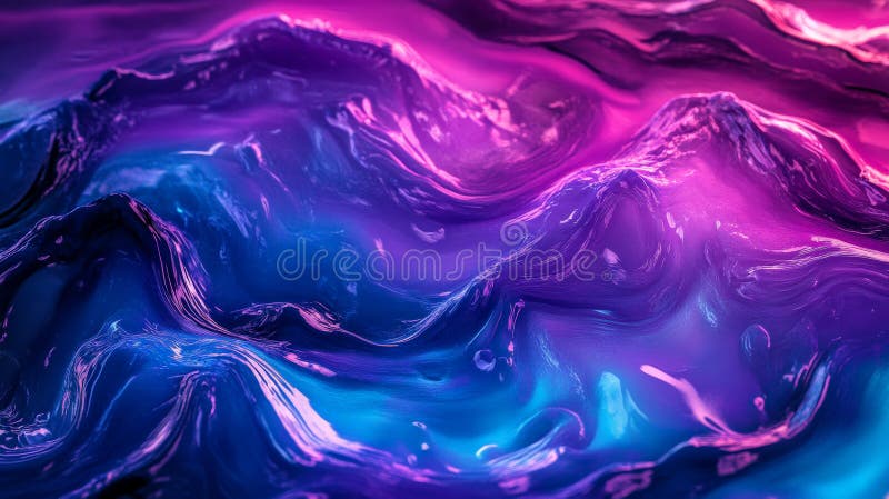 A Bold Gradient Transitioning from Deep Purple To Neon Blue, with ...