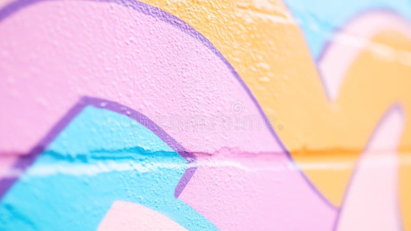 Bold Graffiti Art on Pastel Backgrounds Creates Urban Tranquility in ...