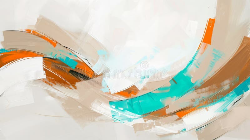 A Bold and Graphic Abstract Artwork with a Strong Focus on Geometric ...