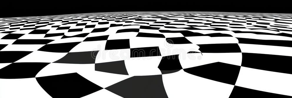 Bold Graphic Background Features Diagonal Stripes and a Checkerboard ...