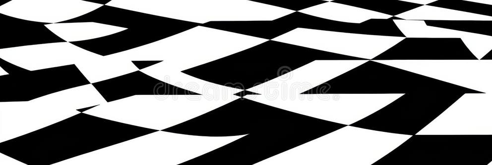 Bold Graphic Composition Featuring Diagonal Stripes and Checkerboard ...