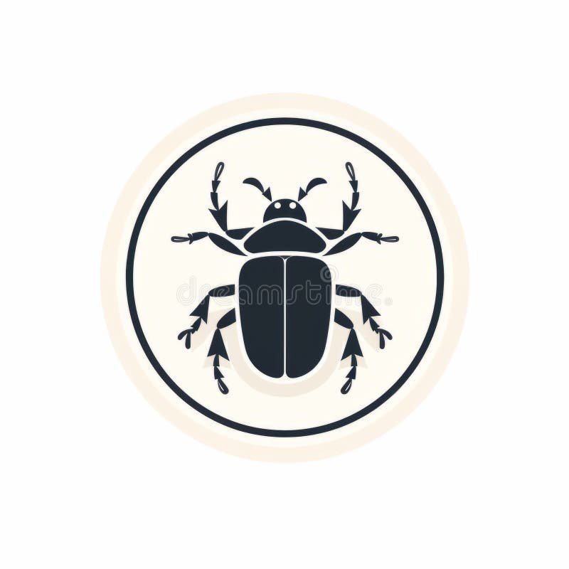Bold Graphic Design Elements with Egyptian Iconography: the Beetle ...
