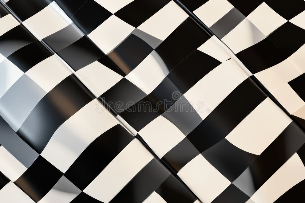 Bold Graphic Design Featuring Diagonal Stripes and Checkerboard ...