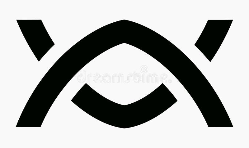 Abstract Intertwined Arches Logo Stock Illustration - Illustration of ...
