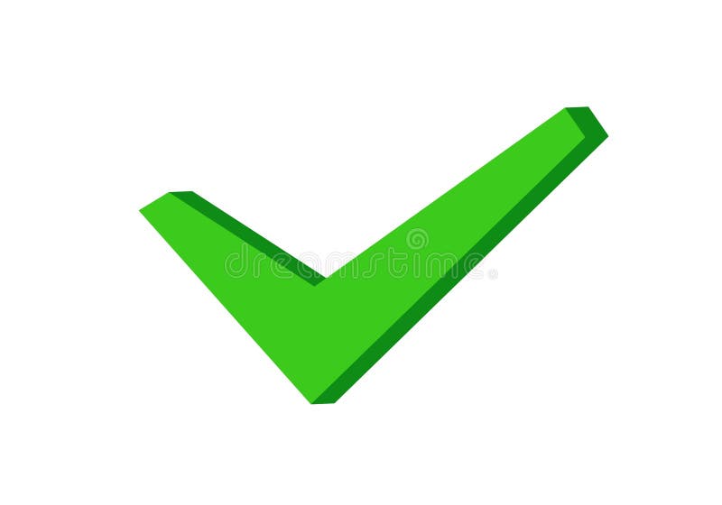 Green Checkmark Icon for Success and Confirmation Stock Vector ...