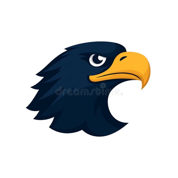 Bold Hawk Head Logo Design stock illustration. Illustration of identity ...