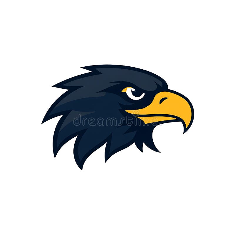 Bold Hawk Head Logo Design stock illustration. Illustration of bold ...