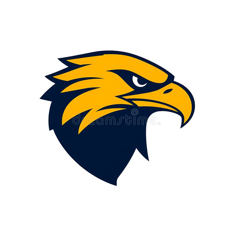 Bold Hawk Head Logo Design stock illustration. Illustration of vector ...