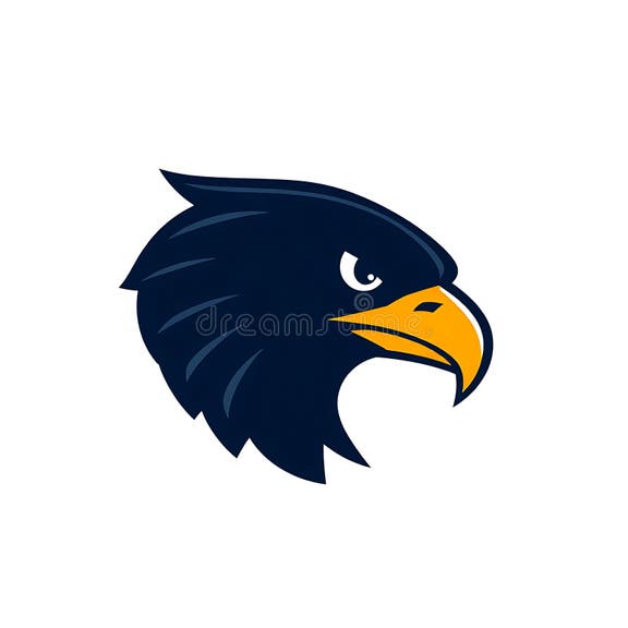 Bold Hawk Head Logo Design stock illustration. Illustration of bold ...