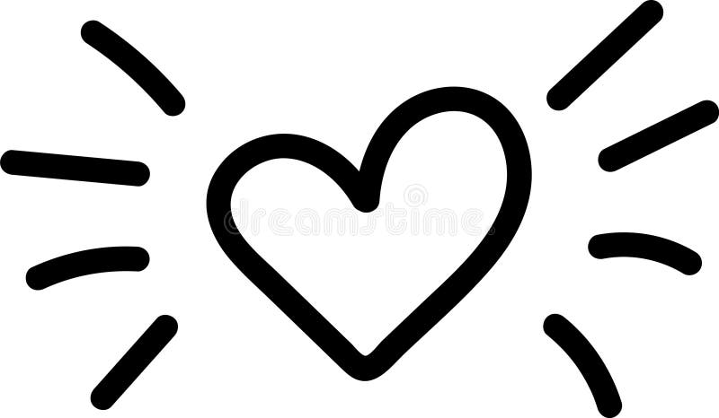 Bold Red Heart Icon Design stock vector. Illustration of bold - 356831081