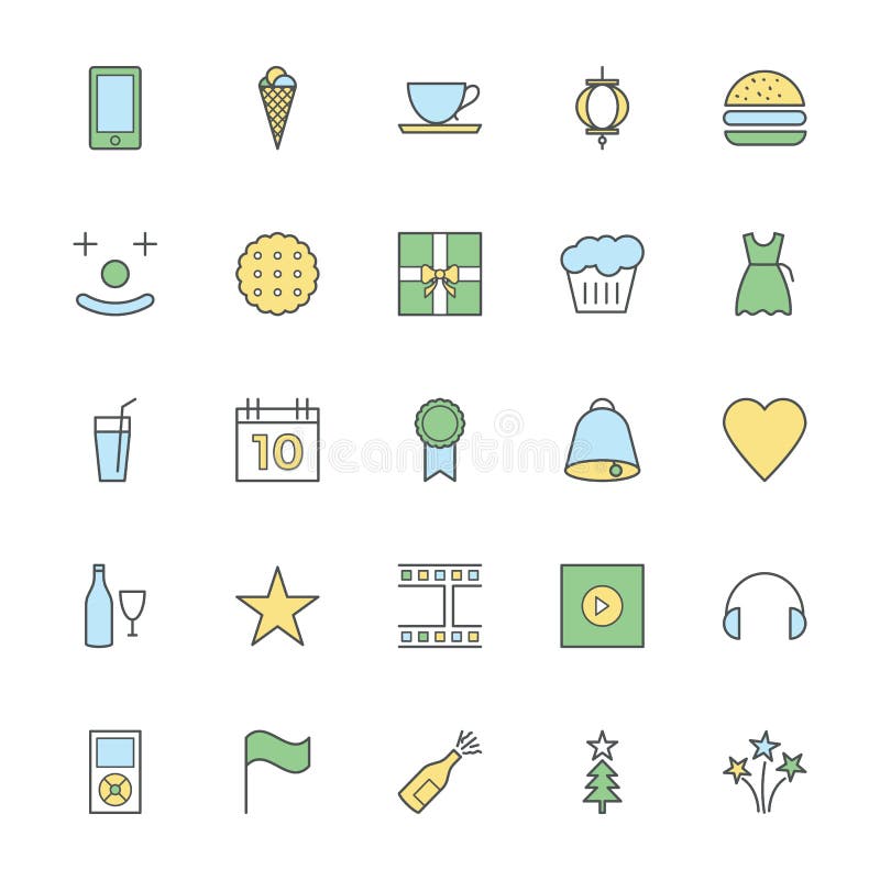 Bold Icon Illustration stock illustration. Illustration of drinks ...